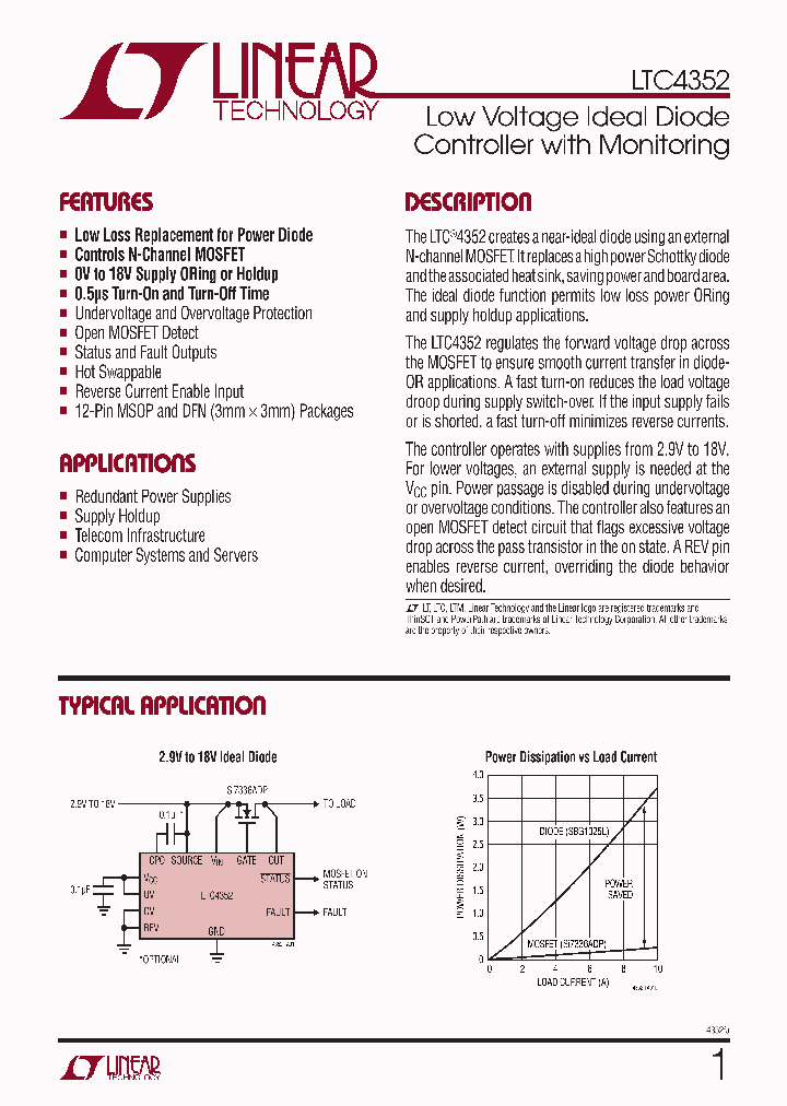 LTC4352CDDPBF_7585730.PDF Datasheet Download --- IC-ON-LINE