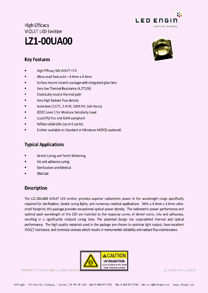 LZ1-00UA00-U6_7600533.PDF Datasheet Download --- IC-ON-LINE