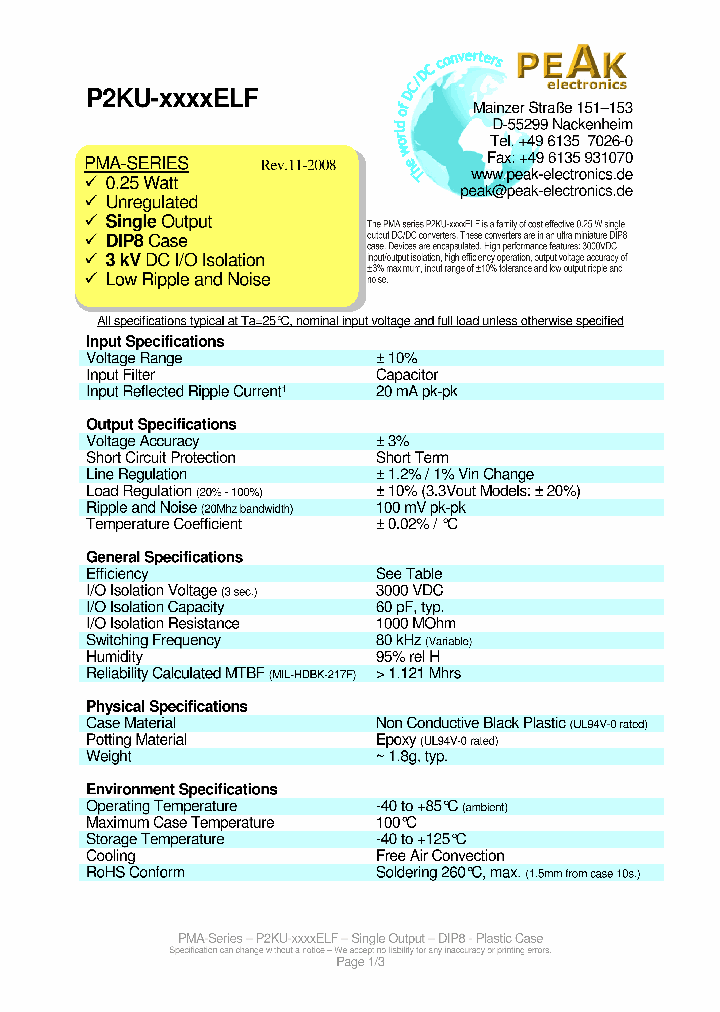 P2KU-0509ELF_7631979.PDF Datasheet Download --- IC-ON-LINE