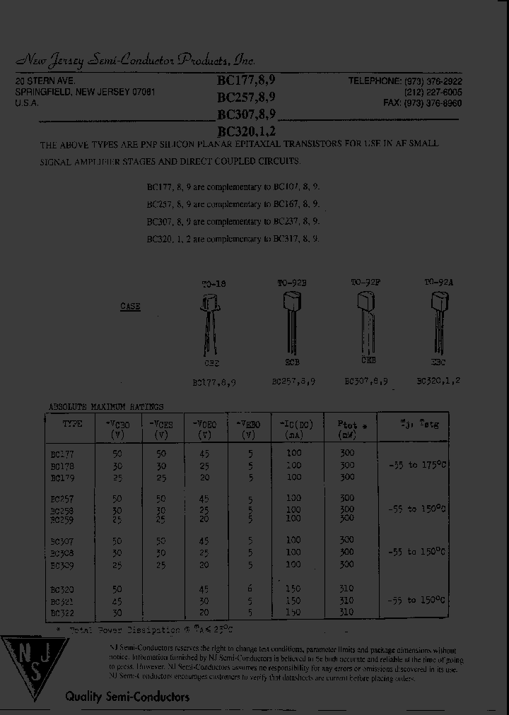BC320_7640250.PDF Datasheet Download --- IC-ON-LINE