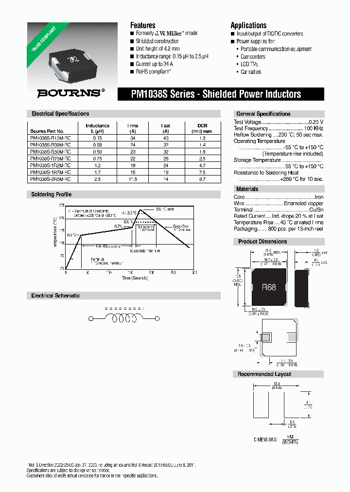 PM1038S-R75M-RC_7661898.PDF Datasheet Download --- IC-ON-LINE