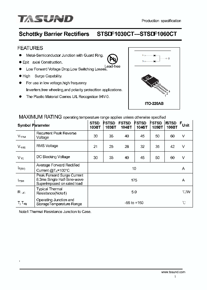 STSDF1030CT_7672778.PDF Datasheet Download --- IC-ON-LINE