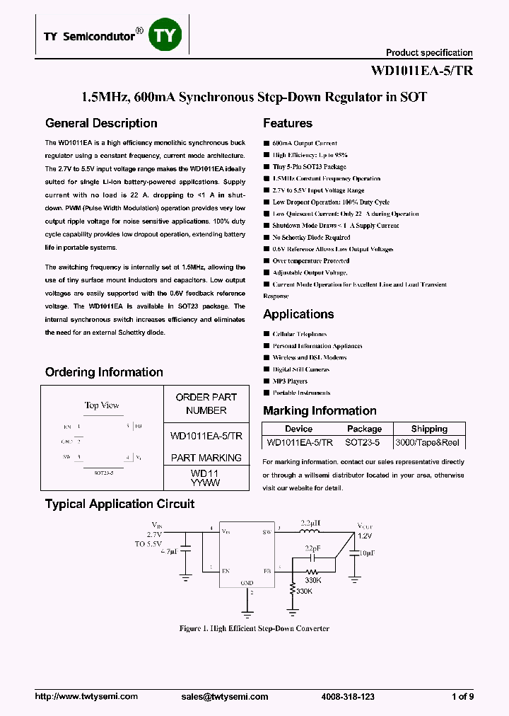 WD1011EA_7703676.PDF Datasheet Download --- IC-ON-LINE