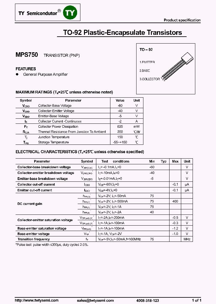 MPS750_7721971.PDF Datasheet Download --- IC-ON-LINE
