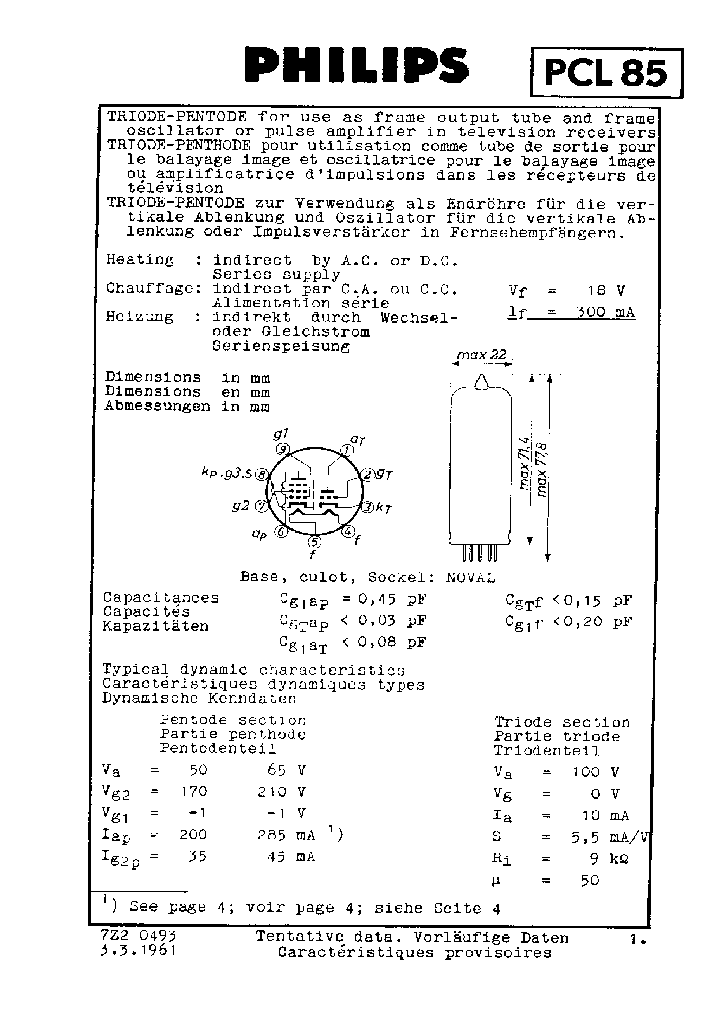 PCL85_7774448.PDF Datasheet Download --- IC-ON-LINE