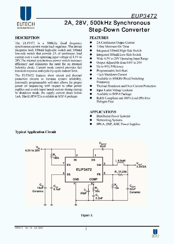EUP3472DIR1_7746091.PDF Datasheet Download --- IC-ON-LINE