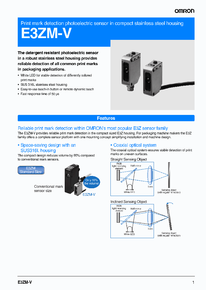 E3ZM-V_7816849.PDF Datasheet Download --- IC-ON-LINE
