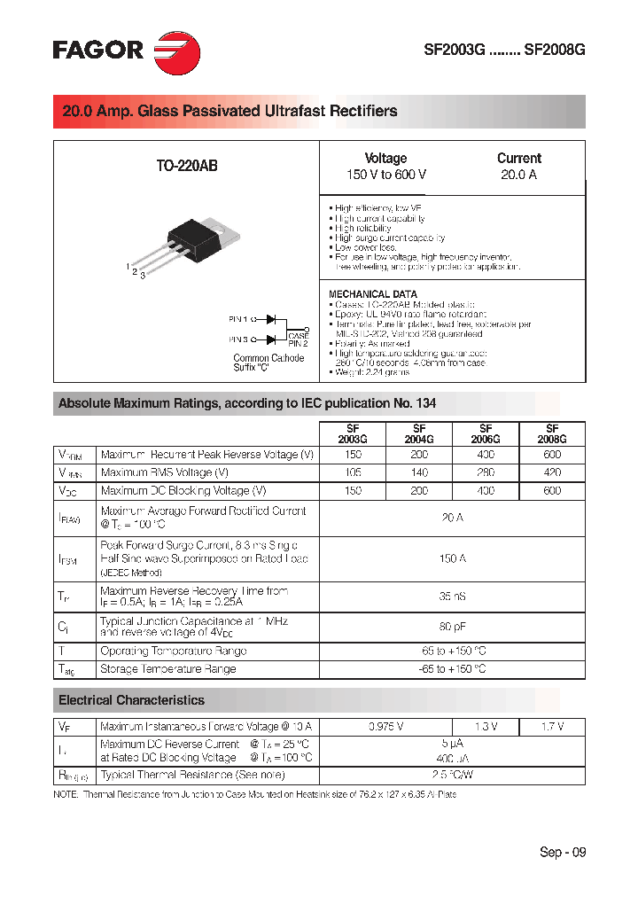 SF2004G_7759278.PDF Datasheet Download --- IC-ON-LINE