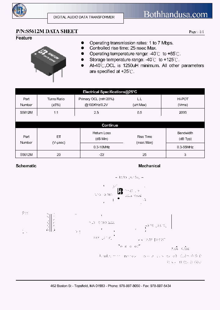 S5612M_7824330.PDF Datasheet Download --- IC-ON-LINE