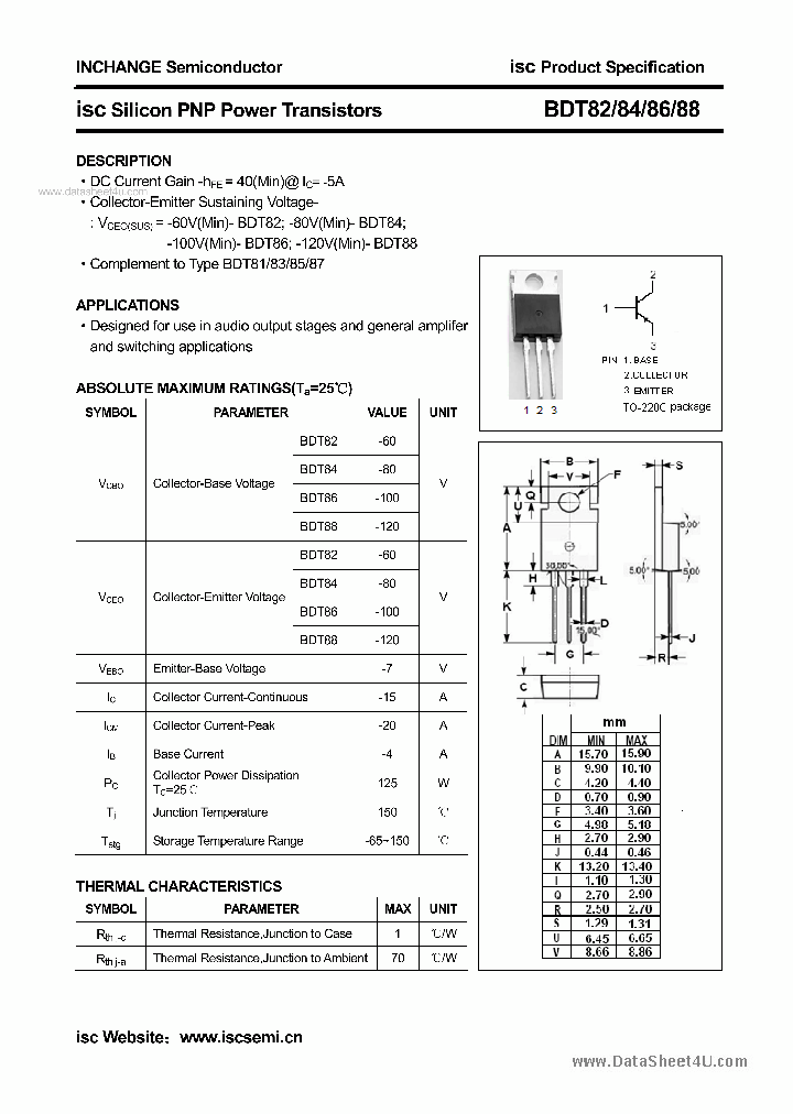 BDT84_7764229.PDF Datasheet Download --- IC-ON-LINE