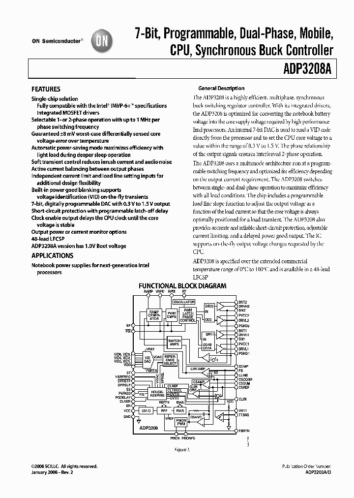 ADP3208A_7886852.PDF Datasheet Download --- IC-ON-LINE