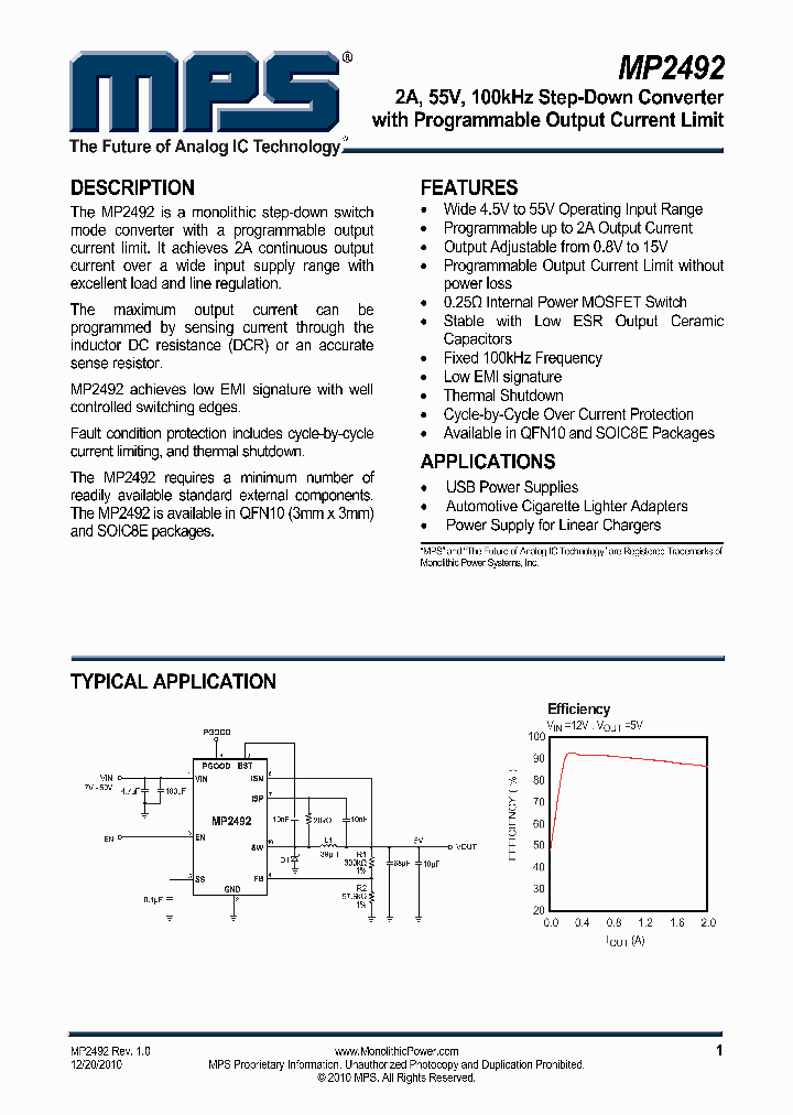 MP2492_7783010.PDF Datasheet Download --- IC-ON-LINE