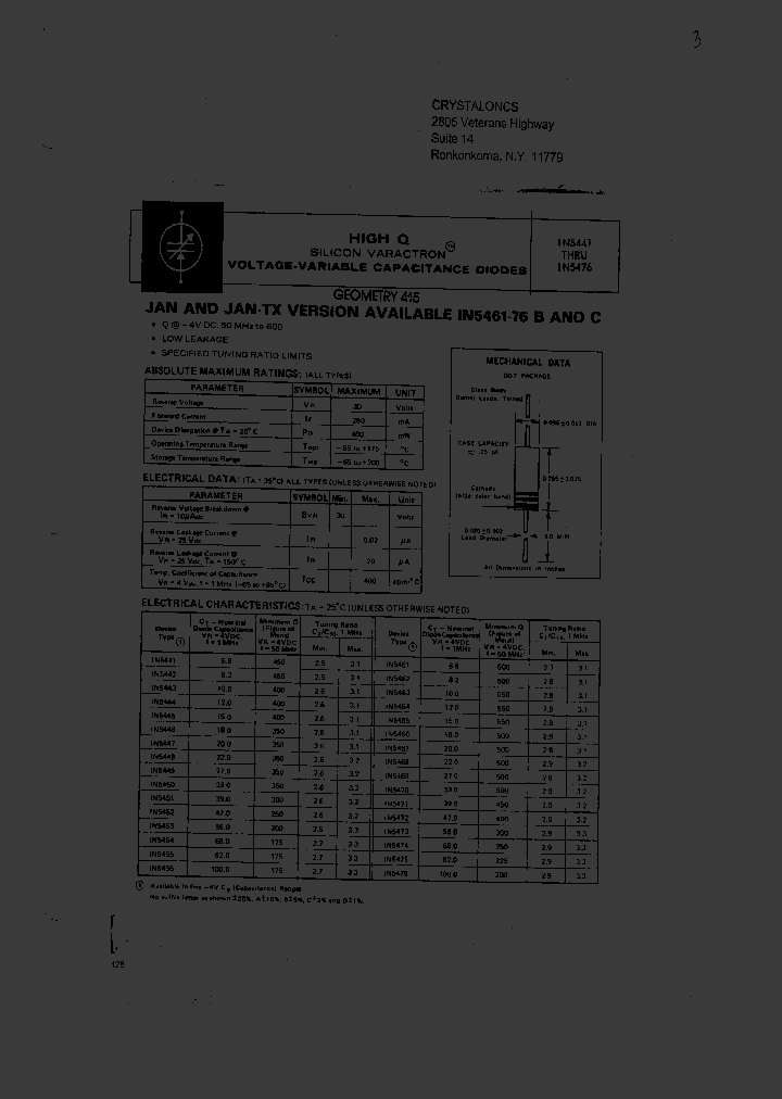 1N5448A_7989727.PDF Datasheet Download --- IC-ON-LINE