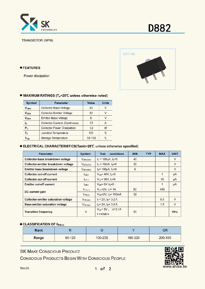 D882_7999598.PDF Datasheet Download --- IC-ON-LINE