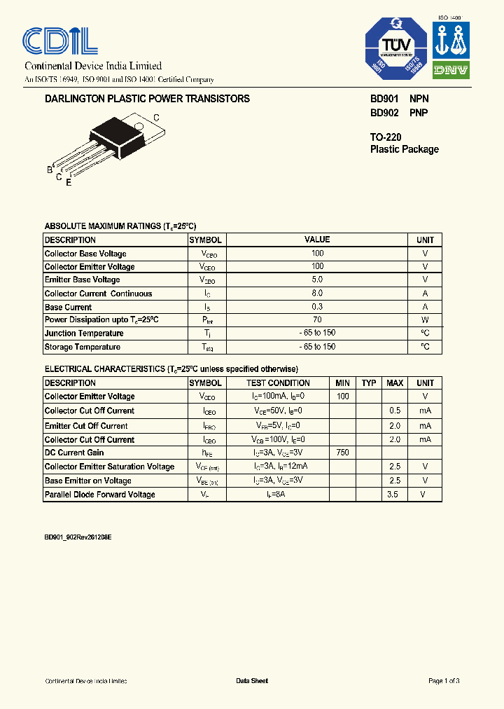 BD901_8014215.PDF Datasheet Download --- IC-ON-LINE