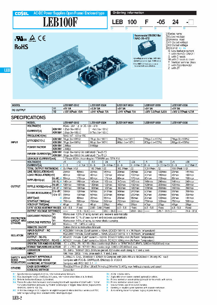LEB100F-0512_8142778.PDF Datasheet Download --- IC-ON-LINE