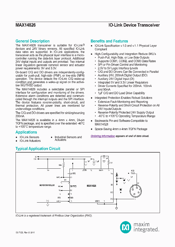 MAX14826_8145984.PDF Datasheet Download --- IC-ON-LINE