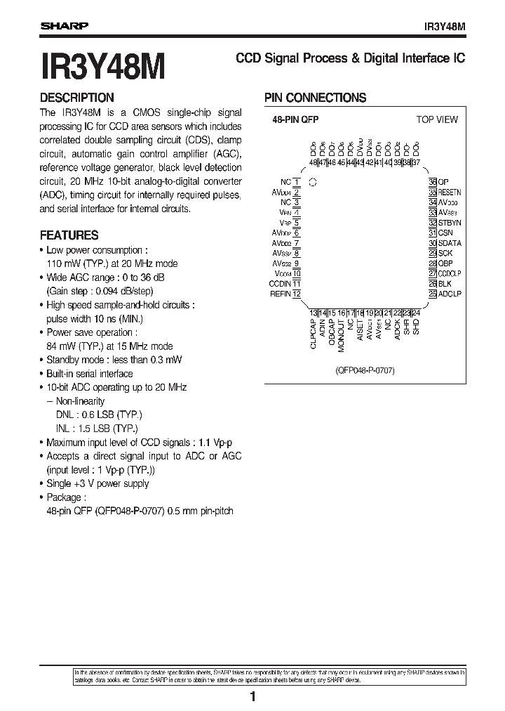 IR3Y48M_8160172.PDF Datasheet Download --- IC-ON-LINE