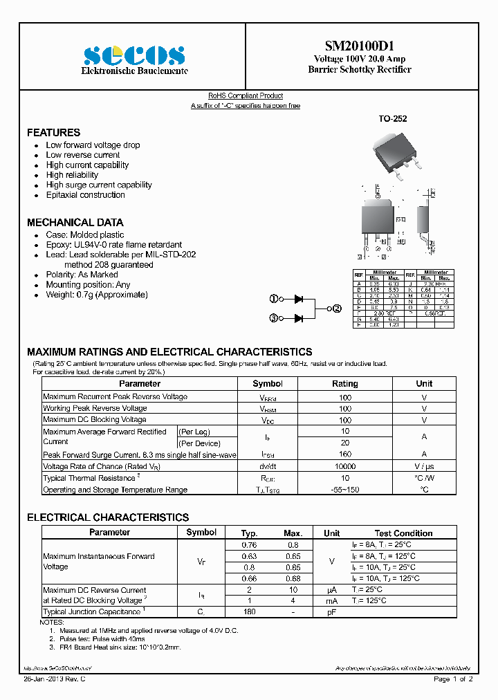 SM20100D1-15_8165820.PDF Datasheet Download --- IC-ON-LINE