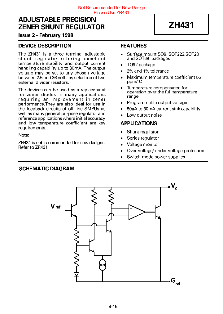 ZH431C01_8171601.PDF Datasheet Download --- IC-ON-LINE