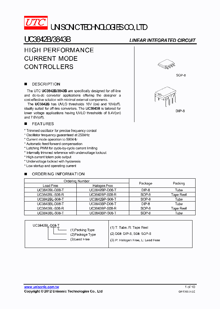 UC3843BL-D08-T_8171799.PDF Datasheet Download --- IC-ON-LINE
