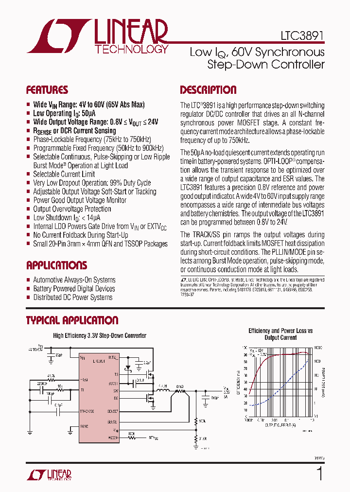 LTC3891_8181647.PDF Datasheet Download --- IC-ON-LINE