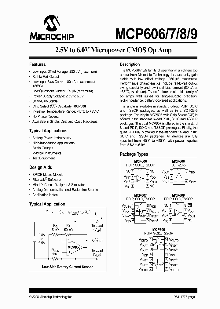 MCP608-ISN_8190884.PDF Datasheet Download --- IC-ON-LINE