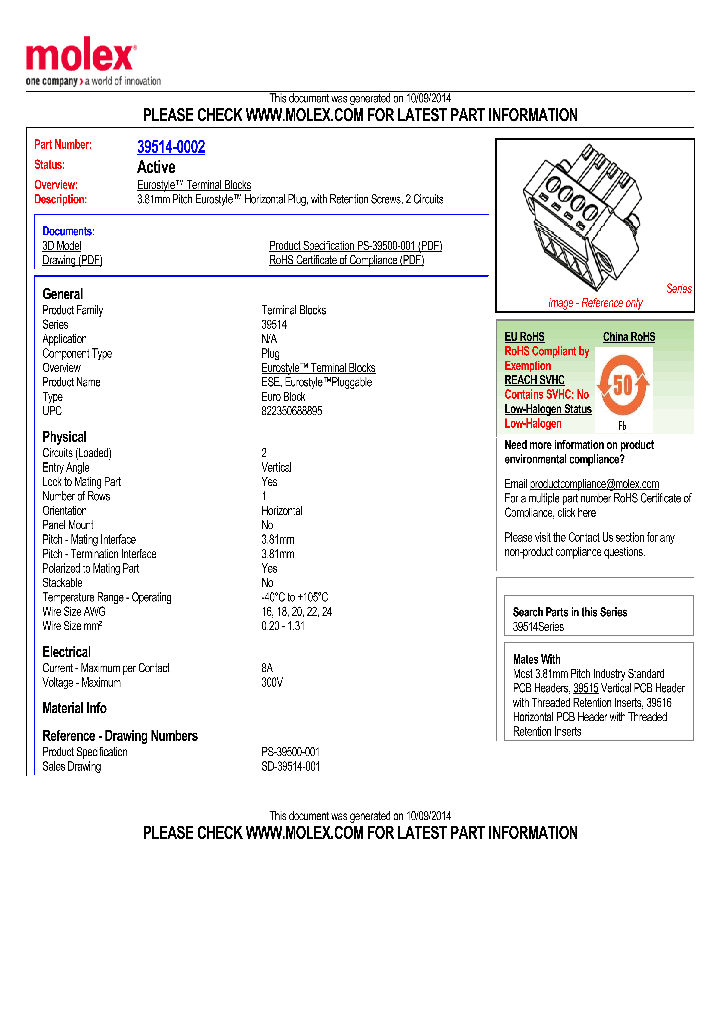 39514-0002_8196628.PDF Datasheet Download --- IC-ON-LINE