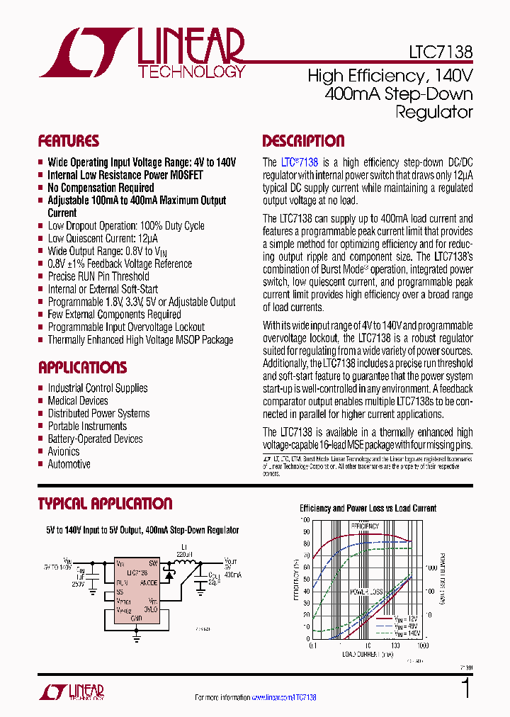 LTC7138-15_8198892.PDF Datasheet Download --- IC-ON-LINE