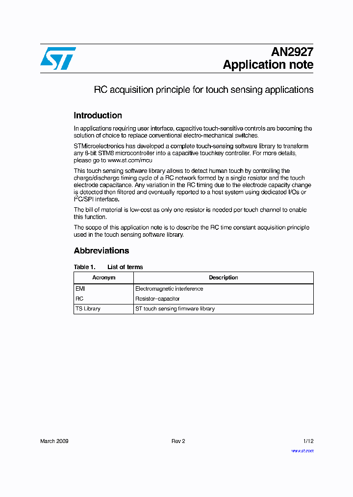 AN2927_8219672.PDF Datasheet Download --- IC-ON-LINE