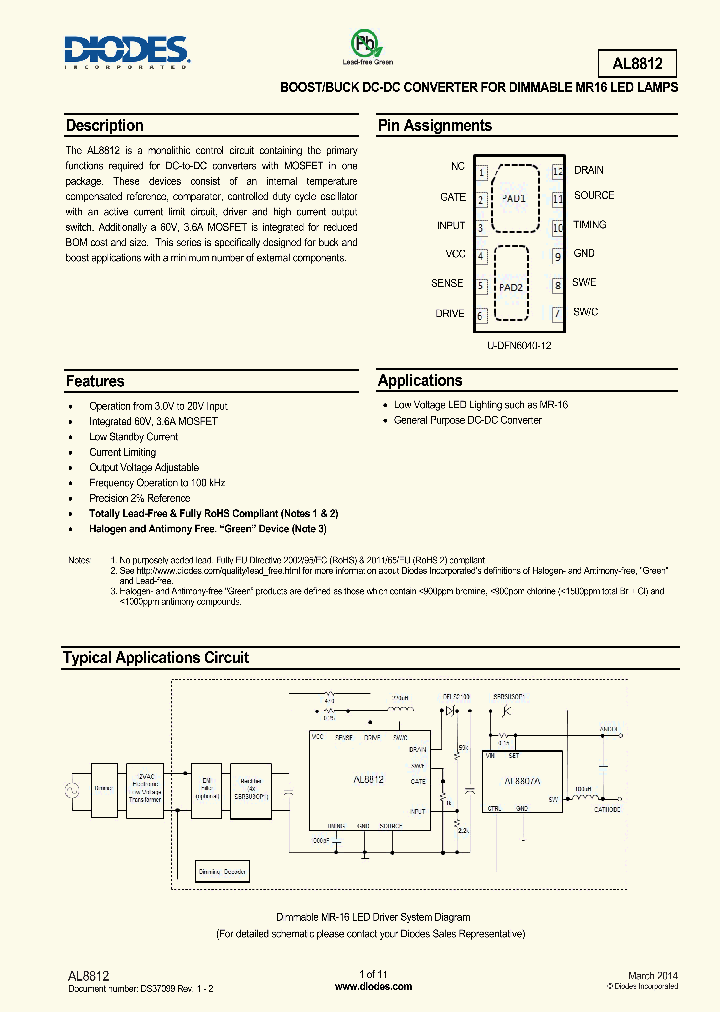 AL8812_8224405.PDF Datasheet Download --- IC-ON-LINE