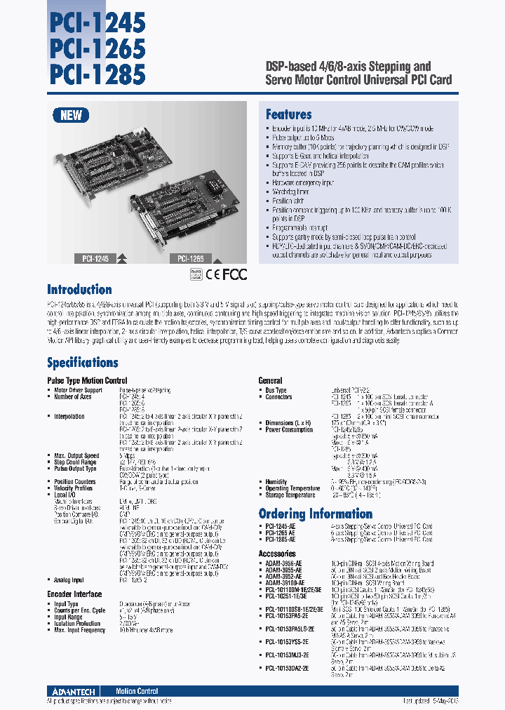 PCI-1285-AE_8231060.PDF Datasheet Download --- IC-ON-LINE