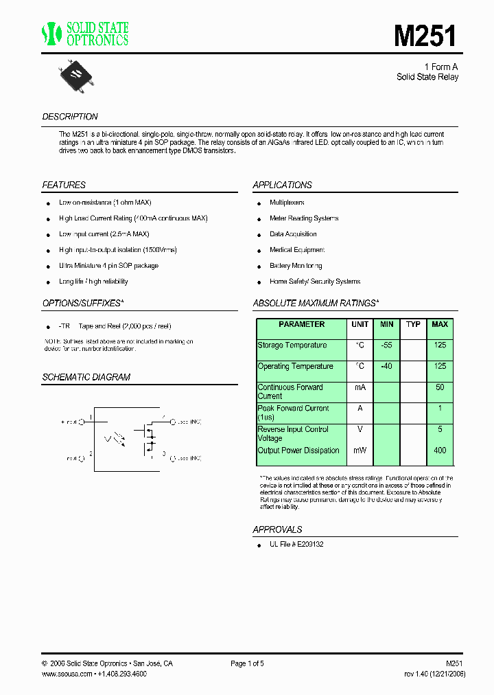 M251_8231091.PDF Datasheet Download --- IC-ON-LINE