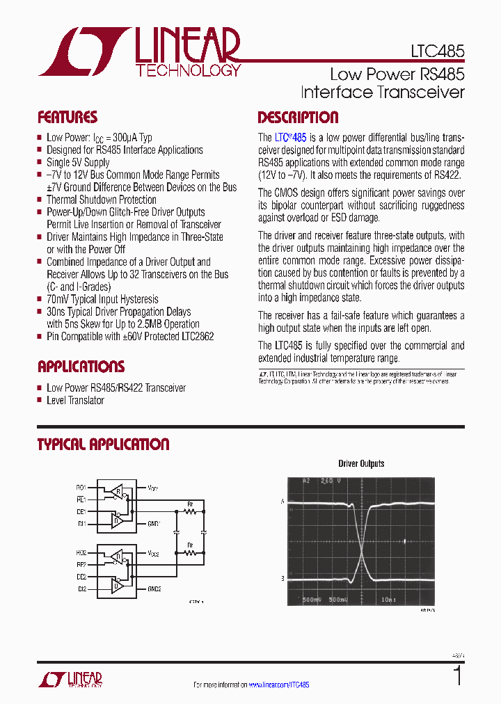 LTC485-15_8239881.PDF Datasheet Download --- IC-ON-LINE