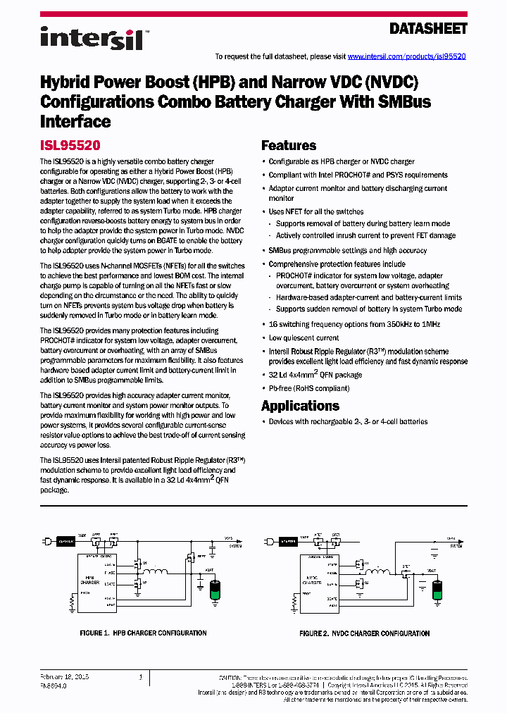 ISL95520_8255029.PDF Datasheet Download --- IC-ON-LINE