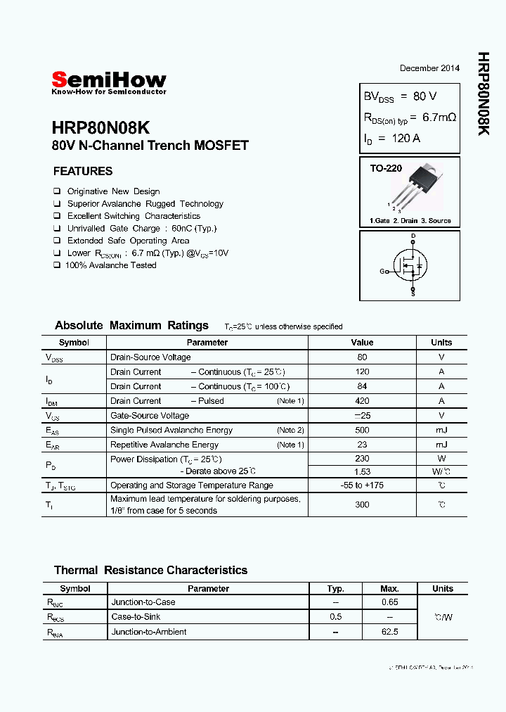 HRP80N08K_8255028.PDF Datasheet Download --- IC-ON-LINE