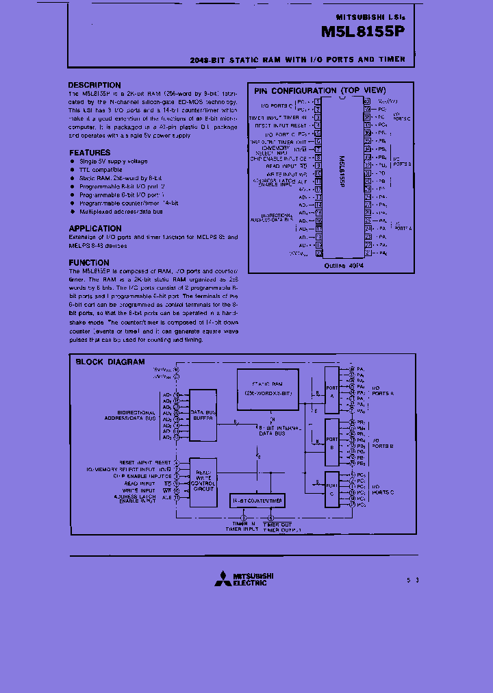 M5L8155P_7870150.PDF Datasheet Download --- IC-ON-LINE