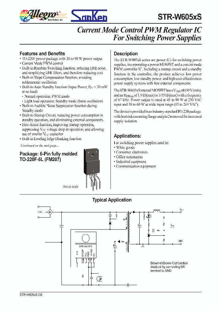STRW6053S_7877229.PDF Datasheet Download --- IC-ON-LINE