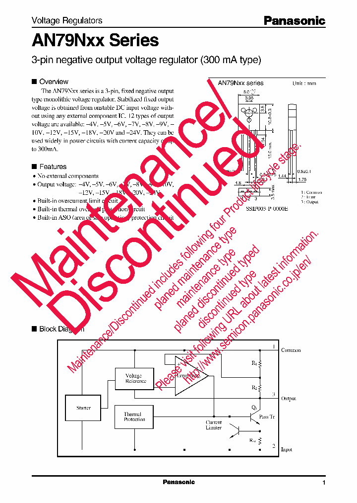 AN79N07_8282091.PDF Datasheet Download --- IC-ON-LINE