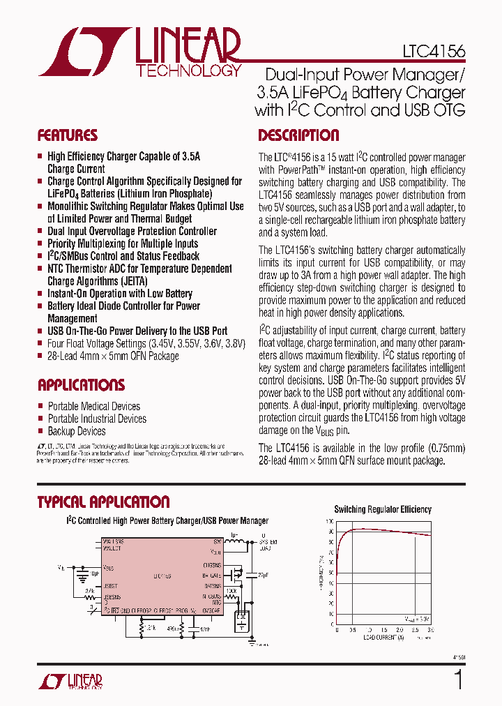 LTC4156_8282878.PDF Datasheet Download --- IC-ON-LINE