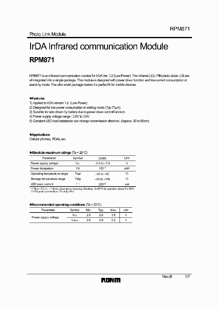 RPM871-E4_8286855.PDF Datasheet Download --- IC-ON-LINE