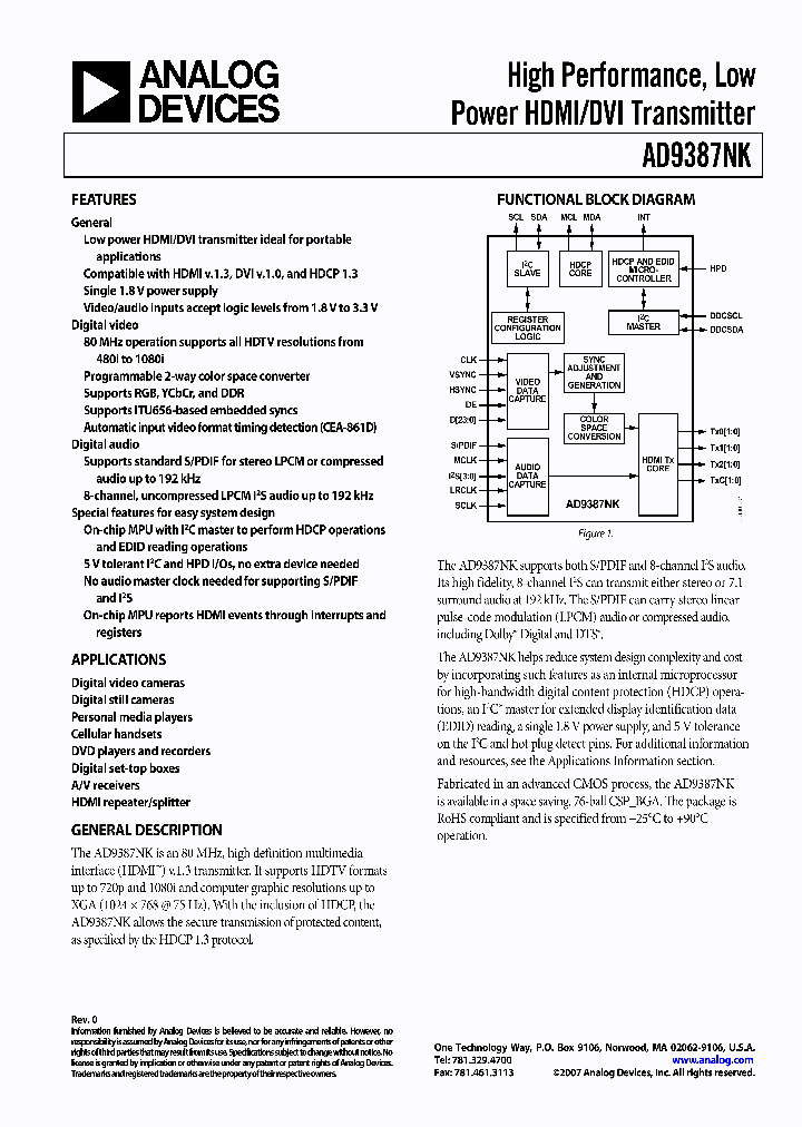 AD9387NK-15_8293017.PDF Datasheet Download --- IC-ON-LINE