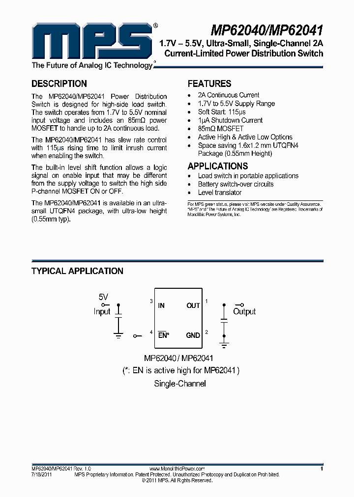 MP62040_8293922.PDF Datasheet Download --- IC-ON-LINE