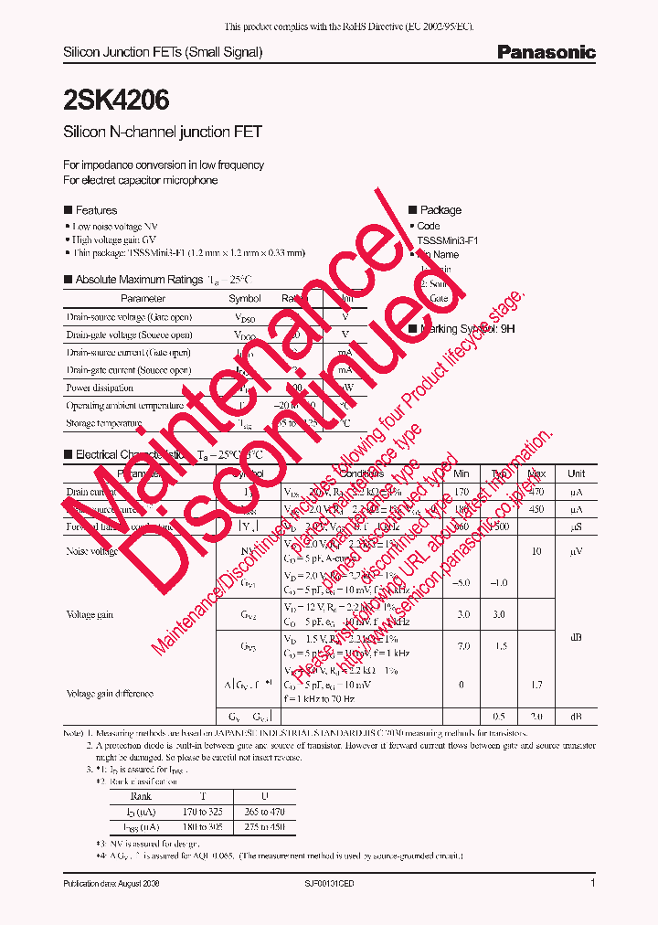 2SK4206_8294357.PDF Datasheet Download --- IC-ON-LINE