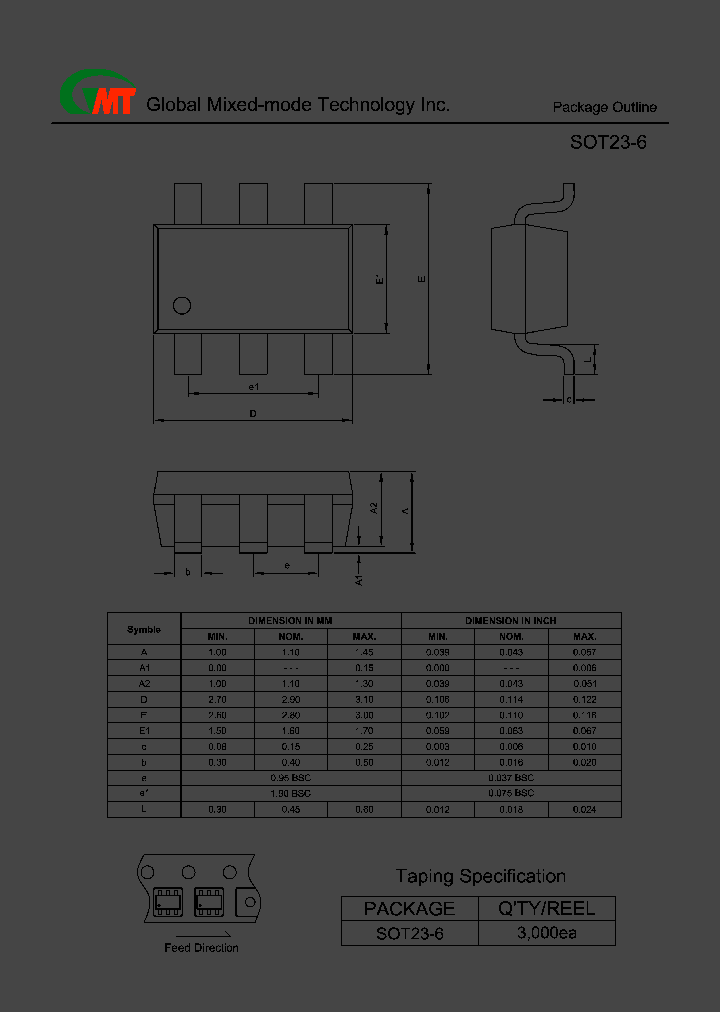 SOT23-6_8303902.PDF Datasheet Download --- IC-ON-LINE
