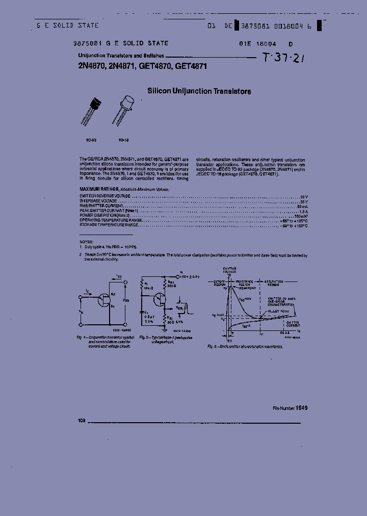 Unijunction Transistor Pdf