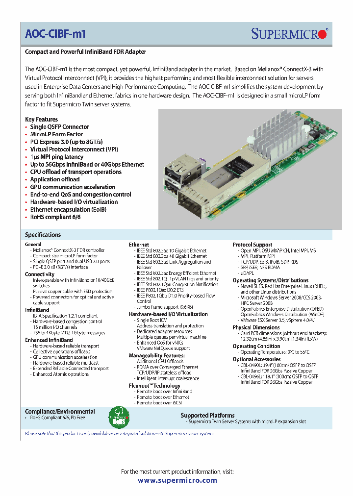 AOC-CIBF-M1_8336771.PDF Datasheet Download --- IC-ON-LINE