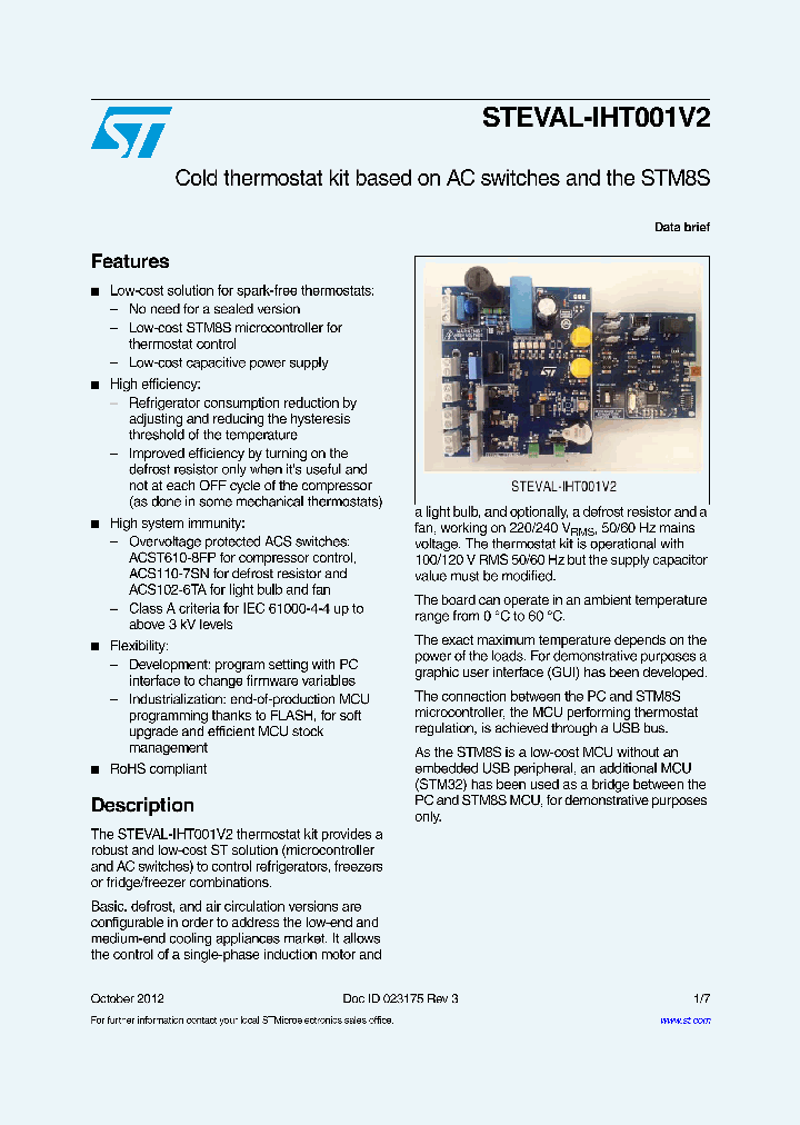 STEVAL-IHT001V2_8337981.PDF Datasheet Download --- IC-ON-LINE