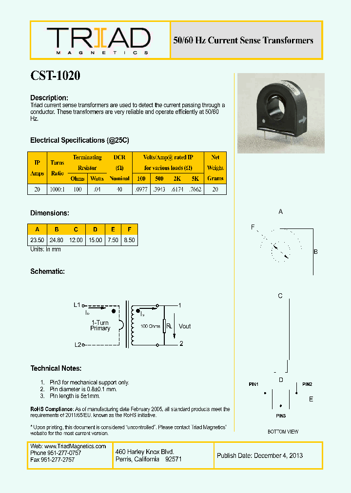 CST-1020_8349273.PDF Datasheet Download --- IC-ON-LINE