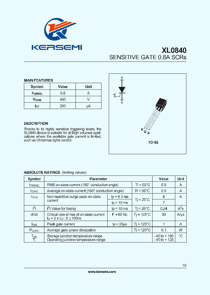 XL0840_8388018.PDF Datasheet Download --- IC-ON-LINE